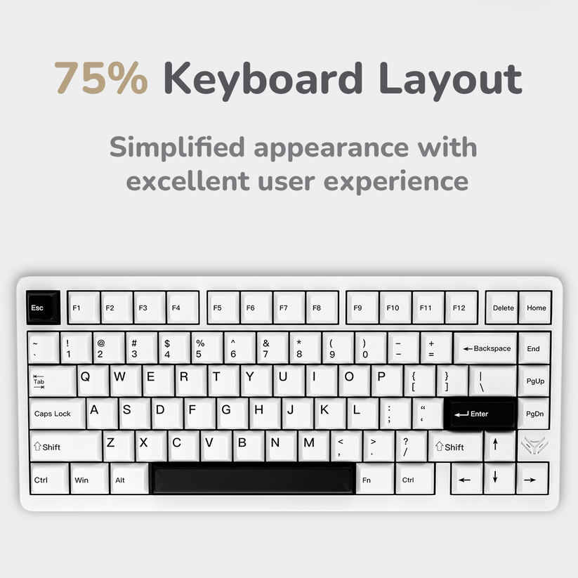 INKY 75 Aluminum Custom Mechanical Keyboard Tri-Mode 75% Layout – Elec Fox